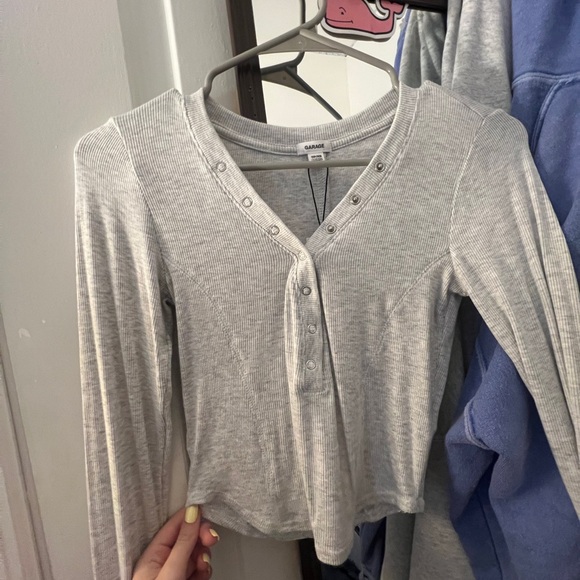 Garage | Tops | Garage Taylor Henley Top | Poshmark